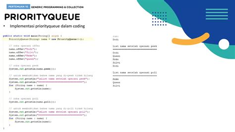 Pbo Pertemuan 10 Generic Programming And Collection Pdf