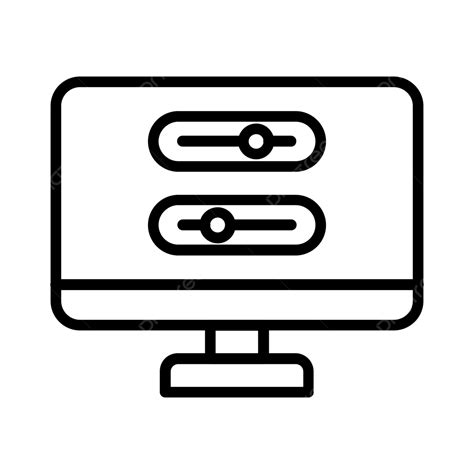 Toggle Button Line Icon Vector On Switch Toggle Png And Vector With