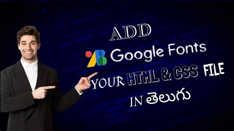 How To Import New Fonts Using Html In Telugu 2024 Learn Html And
