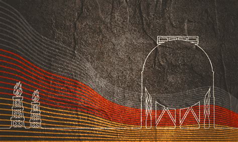 에너지 및 전력 아이콘입니다 에너지 발전 및 중공업 가스 저장 탱크 수평 얇은 선 스타일 웹 배너 독일의 국기 액화천연가스에 대한 스톡 벡터 아트 및 기타 이미지 Istock