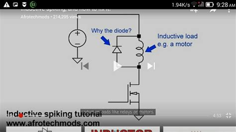 ☑ Diode Protect Transistor