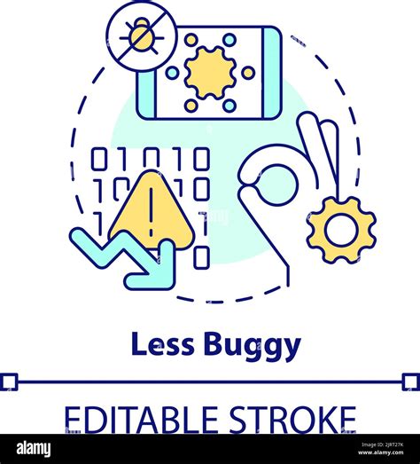 Less Buggy Concept Icon Stock Vector Image And Art Alamy