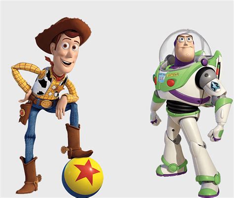 Toy Story Characters Sheriff Woody And Buzz Lightyear Pixar Animated