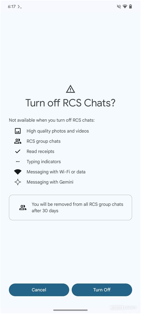 Turning Off RCS Google Messages Will Warn You About Your Group Chats