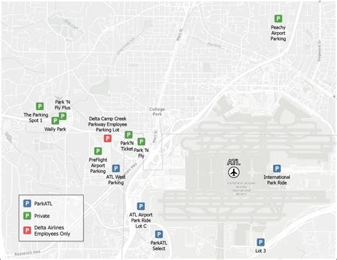 Atlanta Airport Parking Map Imfa Map Final Atlanta Chapter Of The