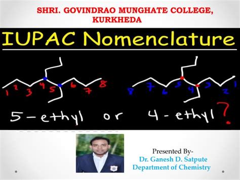 Iupac Nomenclature Ppt Pptx