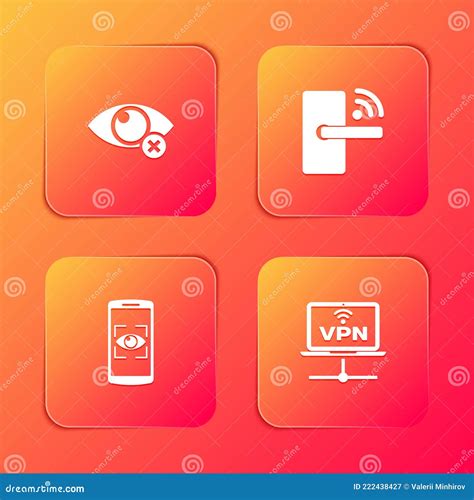 Set Invisible Or Hide Digital Door Lock With Wireless Mobile And Eye Scan And Vpn Computer