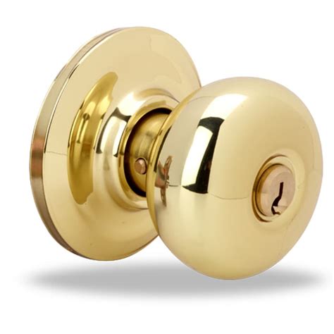 Yale Security Yh Cambridge Polished Brass Keyed Entry Door Knob Single Pack At