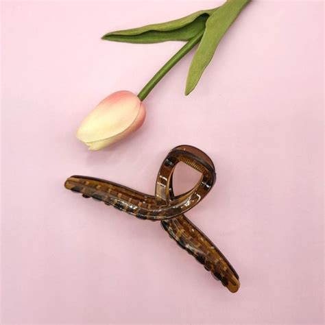 여성 꼬임 집게 헤어핀 브라운 홈플러스 택배배송