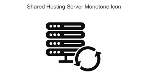 Shared Hosting Server Monotone Icon In Powerpoint Pptx Png And Editable Eps Format Ppt Example