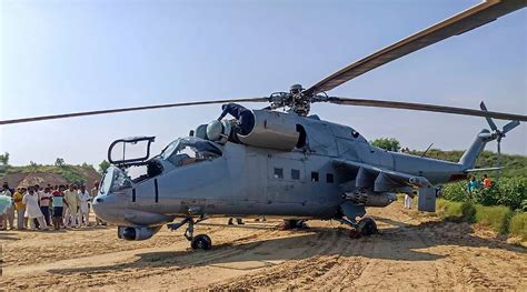 Iaf Chopper Makes Emergency Landing Pilots Safe The Daily Guardian