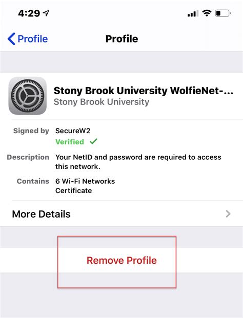 Forgetting Or Removing A Wifi Profile From An Iphone Or Ipad Division
