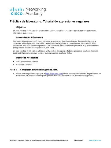 12229 Lab Regular Expression Tutorial Pdf Expresión Regular Tecnologías De La Información