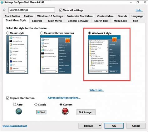 Help With Open Shell Customizations Page 2 Windows 10 Forums