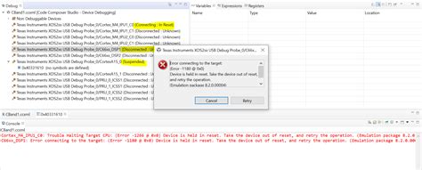 CCS AM5726 Not Able To Connect To Target Problem With DSP And Cortex