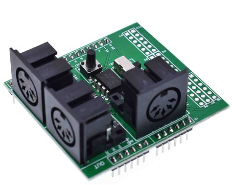 Din Midi Shield Breakout Board For Arduino Domoshopeu