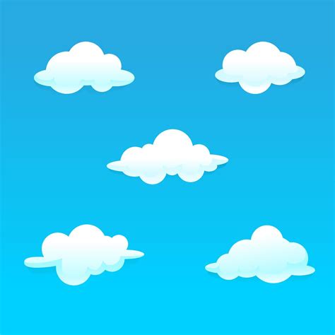 Clouds Simple Illustration 11208088 Vector Art At Vecteezy