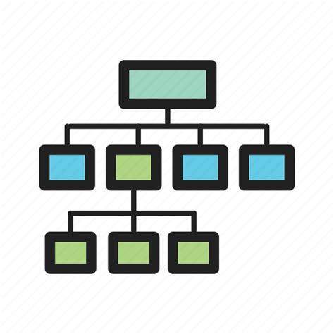 Chart Diagram Flowchart Hierarchy Organizational Structure Icon