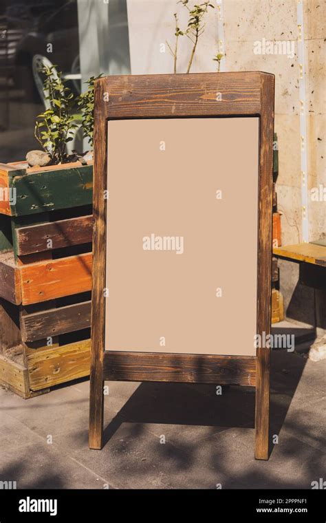 Chalkboard Menu Sign Mockup Copy Space Menu Blank Blackboard Sign Empty Space For Advertising