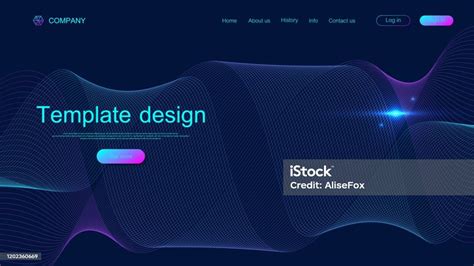 웹 사이트 템플릿 디자인 화려한 동적 파도 육각 형 혁신 패턴과 Asbtract 과학적 배경 웹 사이트 또는 앱에 대한 최신