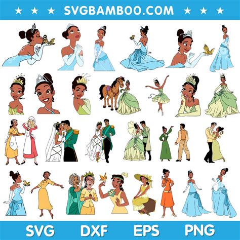 Tiana SVG Bundle Princess And The Frog SVG Bundle Disney