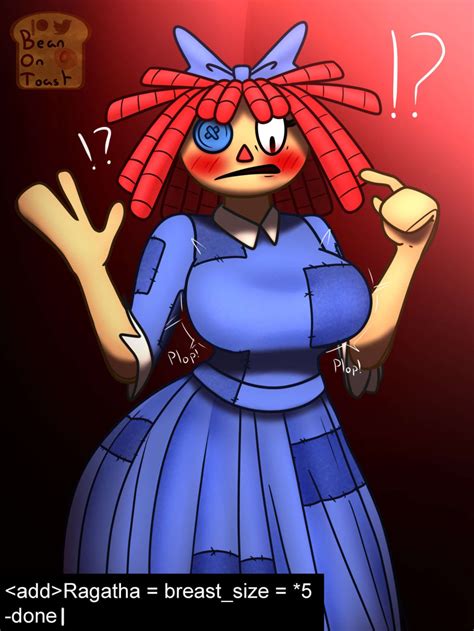 Rule 34 Beanontoast Big Breasts Blue Dress Blushing Breast Expansion