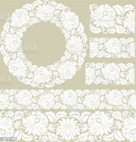 빅토리아 스타일의 바로크 장식으로 설정된 벡터 디자인에 대한 화려한 요소 0명에 대한 스톡 벡터 아트 및 기타 이미지 0명 곡선 꽃 식물 Istock