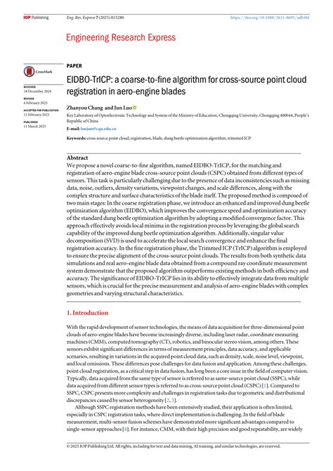 Eidbo Tricp A Coarse To Fine Algorithm For Cross Source Point Cloud
