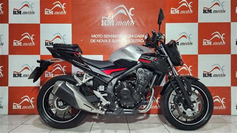 Honda Cb 500f Abs 2022 Prata Km Motos Sua Loja De Motos Semi Novas