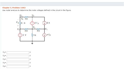 Solved Use Nodal Analysis To Determine The Node Voltages