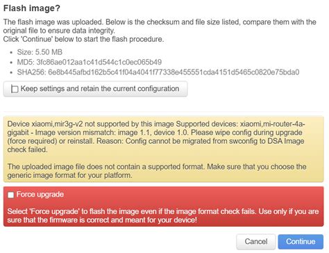 Error Message When I Try To To Update Swconfig To DSA Migration