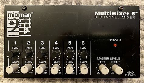 Midiman Multimixer 6 Black Reverb