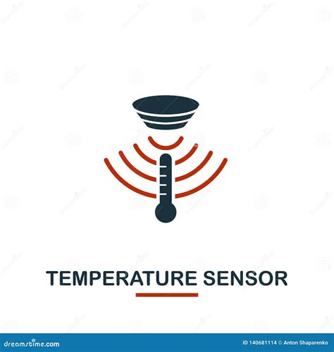 Temperature Sensor Icon From Sensors Icons Collection Creative Two Colors Design Symbol