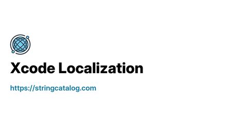 Xcode Localization String Catalog