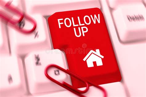 Inspiration Showing Sign Follow Up Business Concept Additional Info Or Any Activity That Needs
