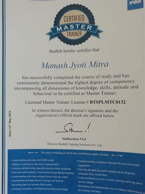 Manash Jyoti Mitra On Linkedin Very Glad And Blessed To Be A Master Trainer 37 Comments