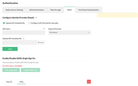 Saml Authentication In Opmanager Opmanager Help