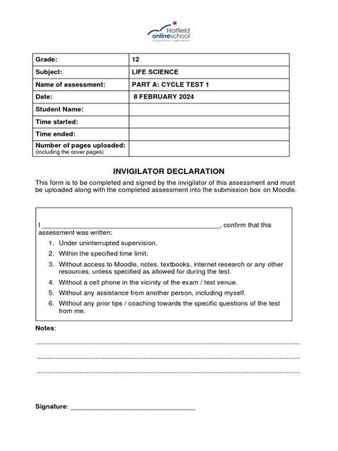 Grade 12 Life Science Part A Test 1 8 Feb 2024 Pdf Meiosis Dna