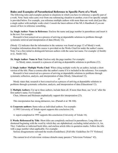 MLA Style Footnotes Templates At Allbusinesstemplates Com