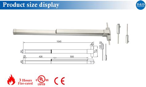 SS UL ANSI Fire Rated Panic Exit Device DDPD From China Manufacturer D D HARDWARE