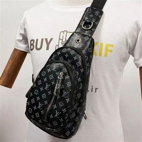 خرید و قیمت کیف بادی بگ چرمی سه خانه بادیبگ زنانه اسپرت لویی ویتون مشکی