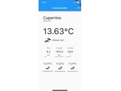 A Weather Sample Project Written In Dart For Flutter