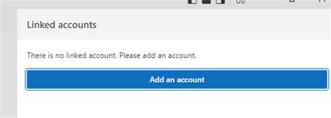 Unable To Load Linked Accounts · Issue 20606 · Microsoft