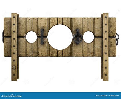 Pillory After An Ancient Engraving Vintage Engraving Cartoon Vector