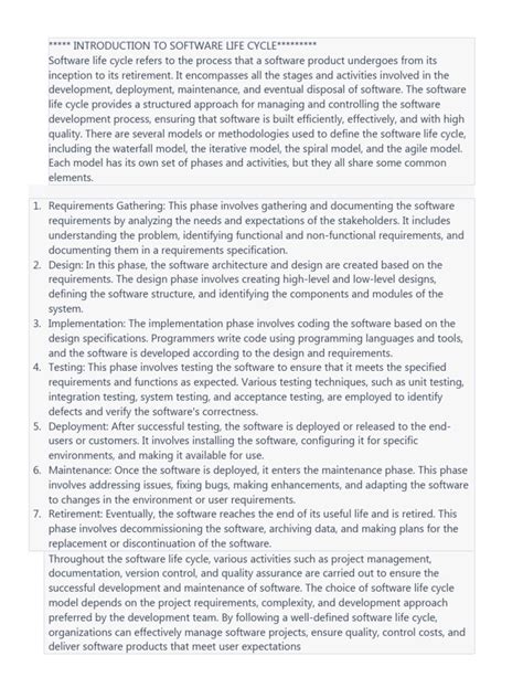 Oose Unit 5 Introduction To Software Life Cycle Download Free Pdf Software Development