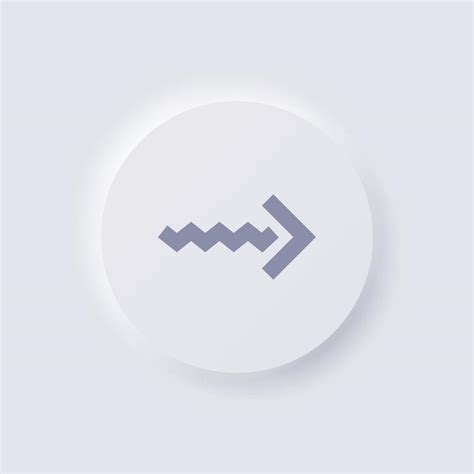 Arrow Icon White Neumorphism Soft Ui Design For Web Design Application Ui And More Button