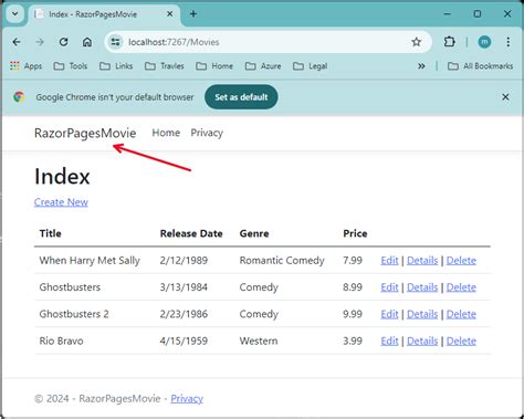 Entity Framework 11 With Net Core Razor Pages Code First