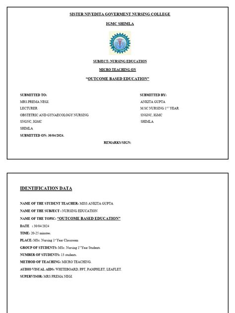 Lesson Plan Obe 1 Pdf Learning Curriculum