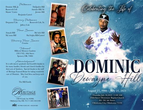 Dominic Dewayne Hill Program By The Print House Issuu