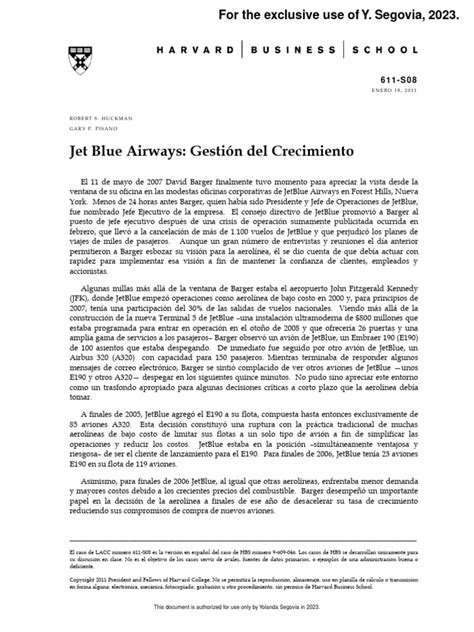 Jet Blue Airways Gestión Del Crecimiento Director Ops Original